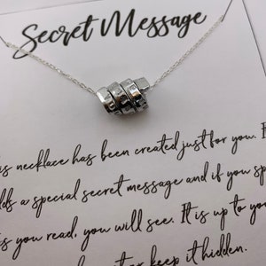 Personalized Hidden Message Jewelry, Secret Message on the Scroll ...