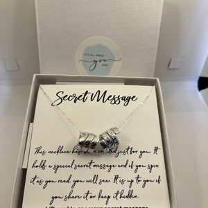 Personalized Hidden Message Jewelry, Secret Message on the Scroll ...