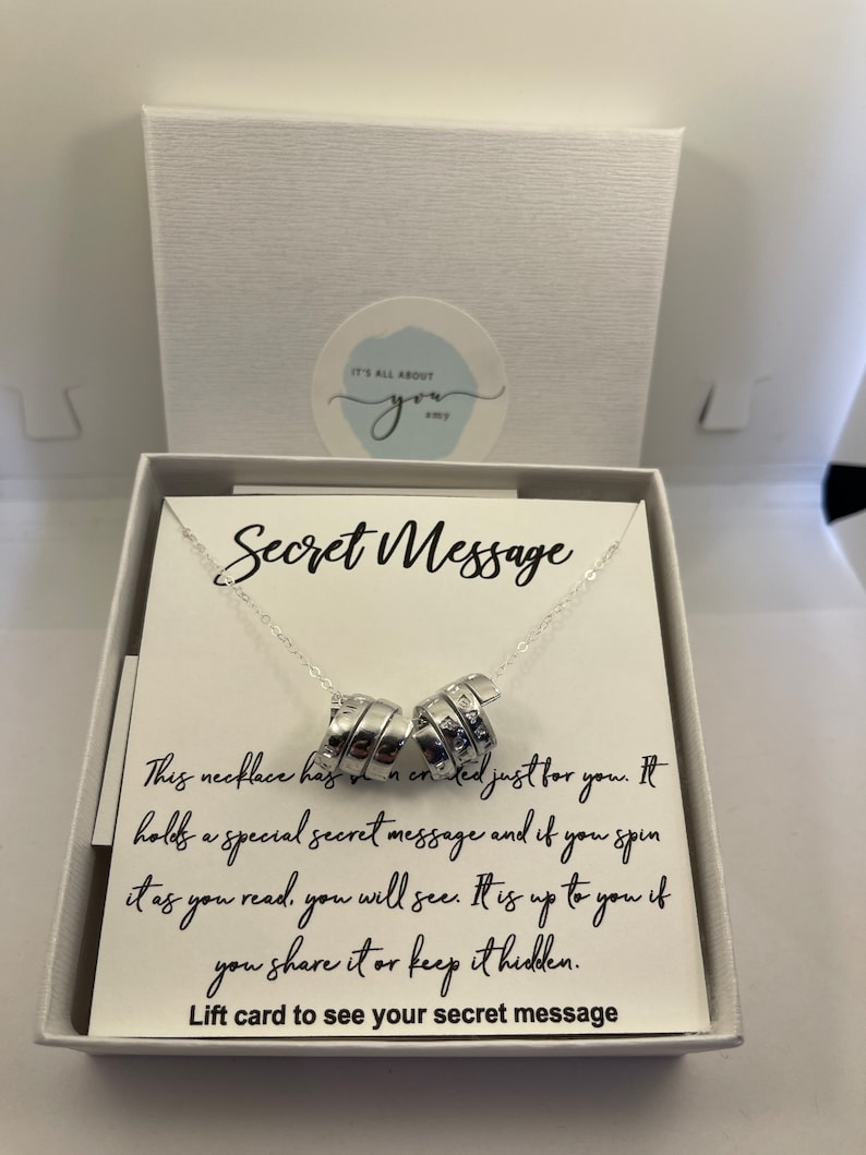 Personalized Hidden Message Jewelry Secret Message is Hand - Etsy