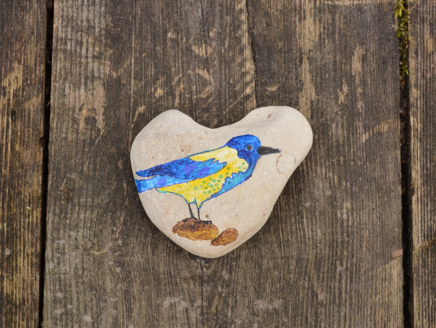 Hand painted stone. Home decor. Painted rock art. Unique gift. | Etsy