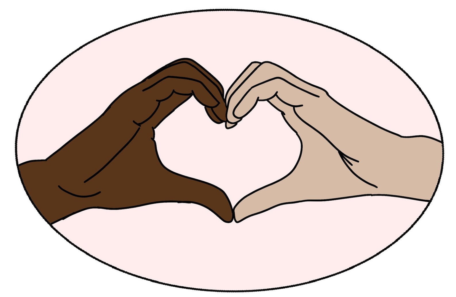 Valentines Day Heart Hands Pink Love Sweet BLM - Etsy