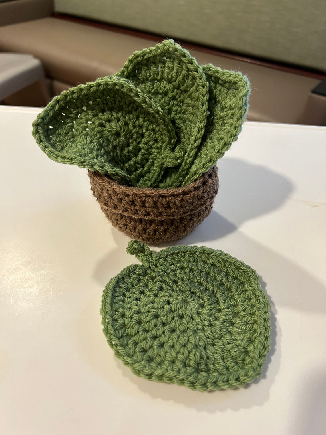 Plant Coaster Set Crochet - Etsy