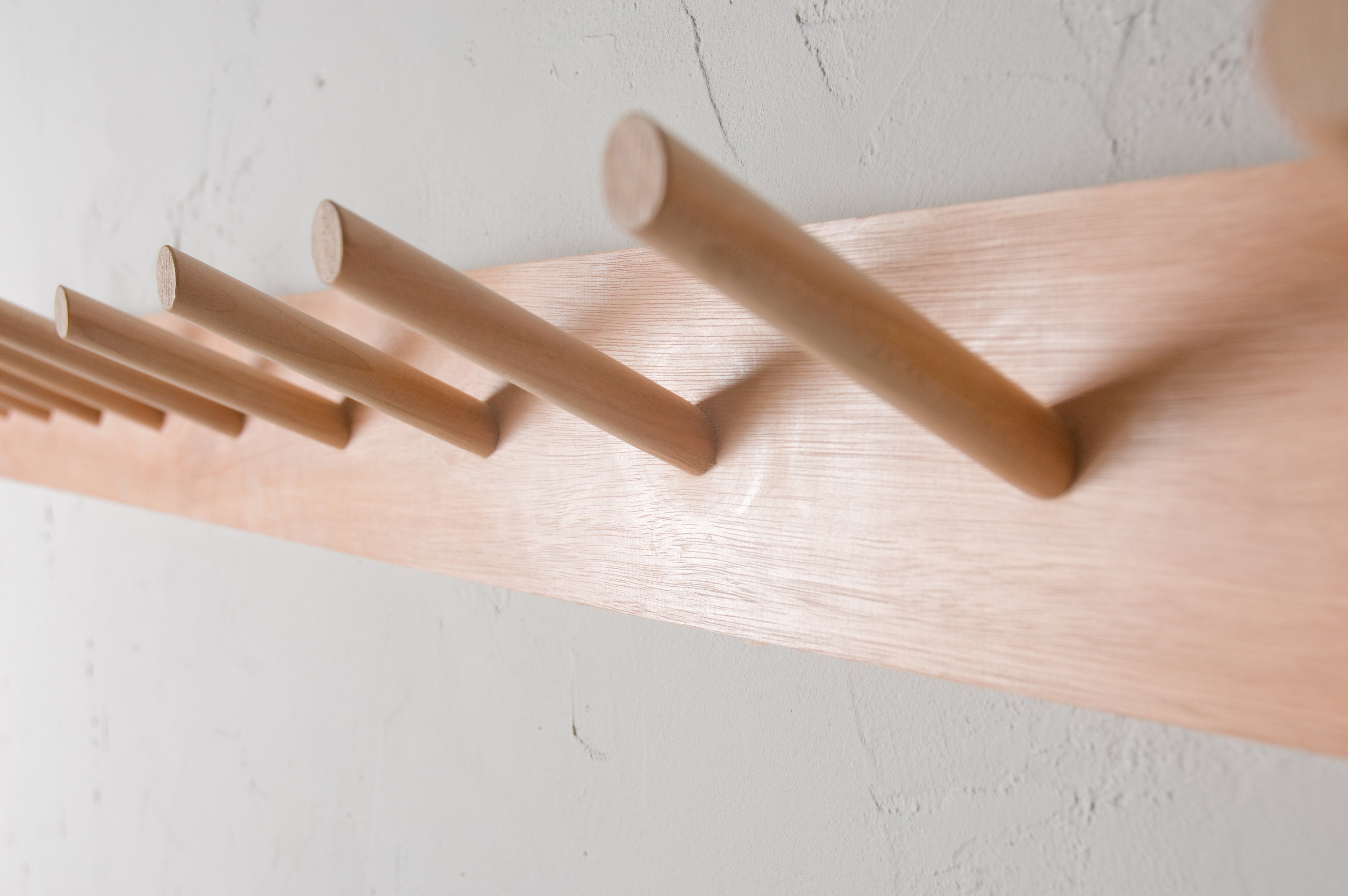 Scandi Peg Rail Handmade Scandi Coat Rack | Etsy