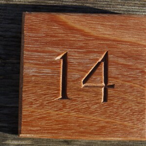 Carved House Number - Etsy