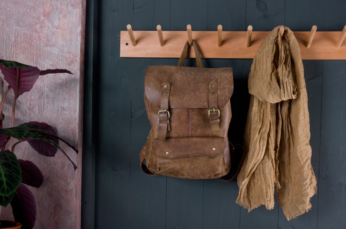 Scandi Peg Rail Handmade Scandi Coat Rack - Etsy