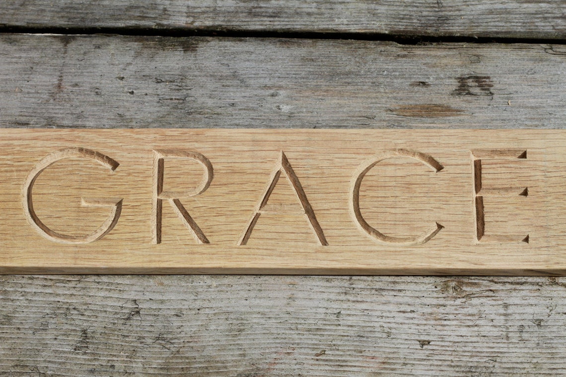 Bespoke Hand Carved Name Sign Perfect for Christenings or - Etsy UK