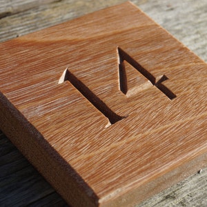 Carved House Number - Etsy