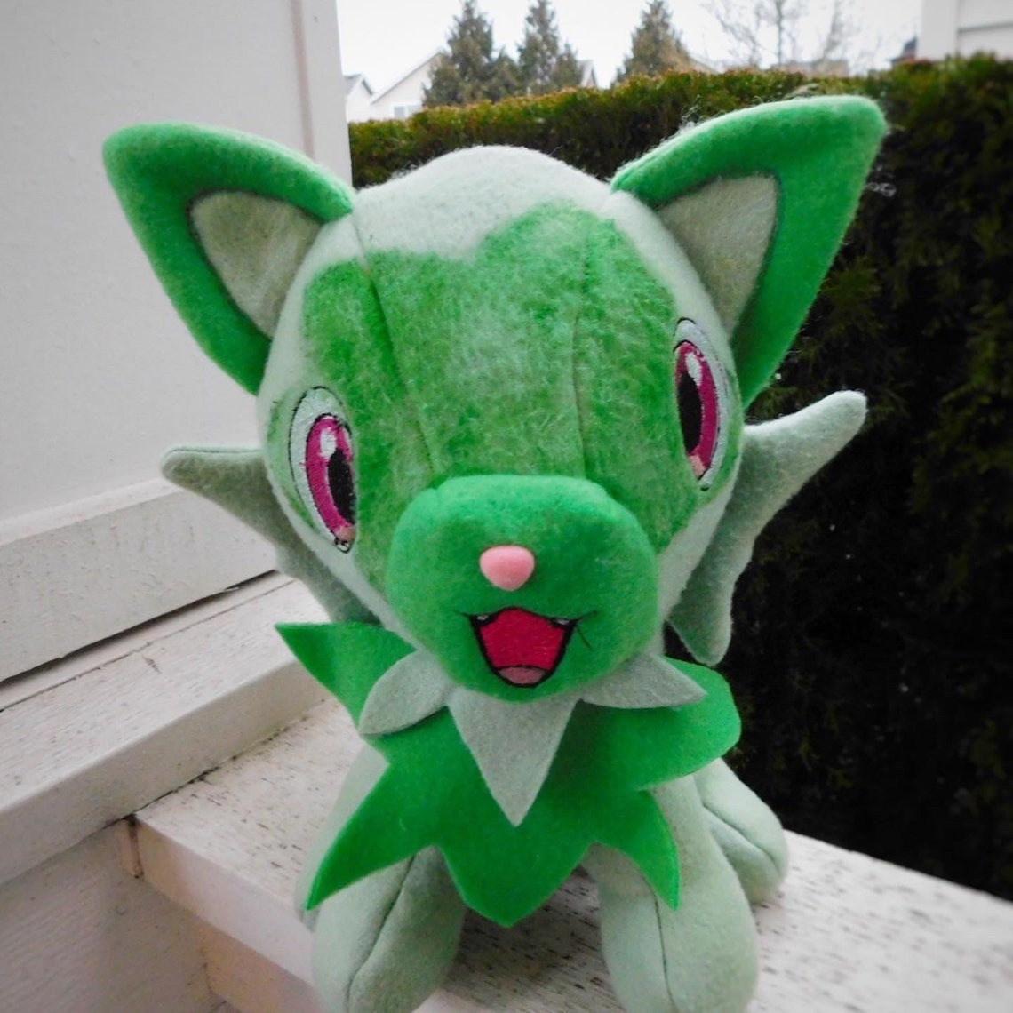 Sprigatito Plush Prototype Pokemon Inspired Cat Stuffed - Etsy