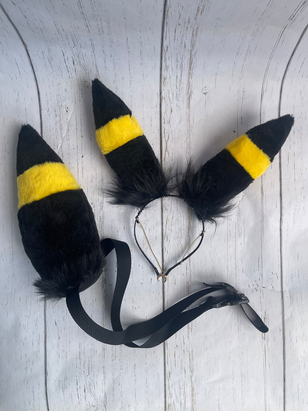 Umbreon Cosplay Ears and Tail | Pokemon Eeveelution Inspired Costume ...