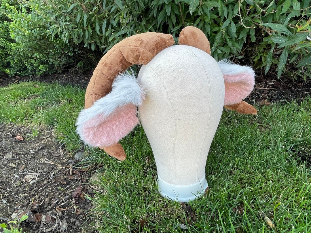 Ram Cosplay Horns and Ears Fantasy Costume Accessories for Renaissance ...