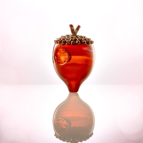 Glass Acorn Etsy