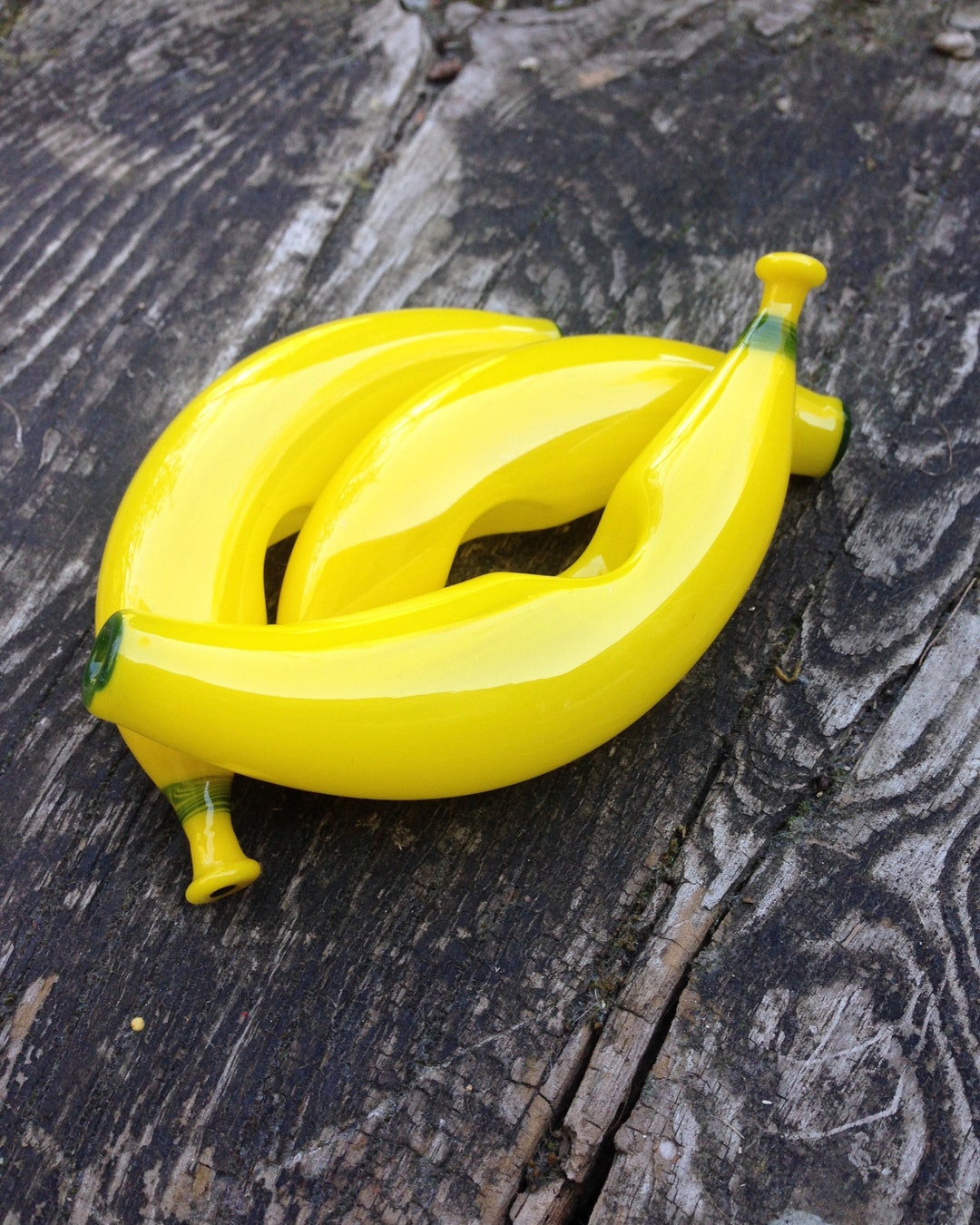 Glass Pipe - Banana Shaped Glass Smoking Pipes - Usa-made - Yellow ...