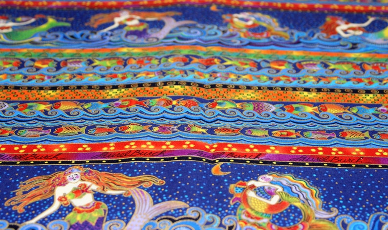Laurel Burch SEA SPIRITS Mermaid Stripe BTHY - Etsy