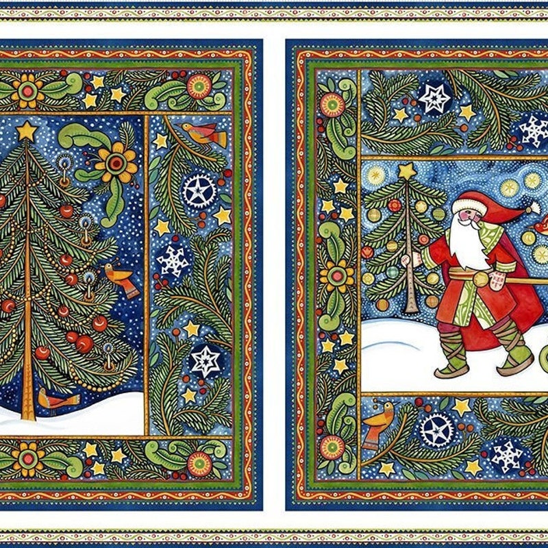 Christmas Fabric Panels - Etsy