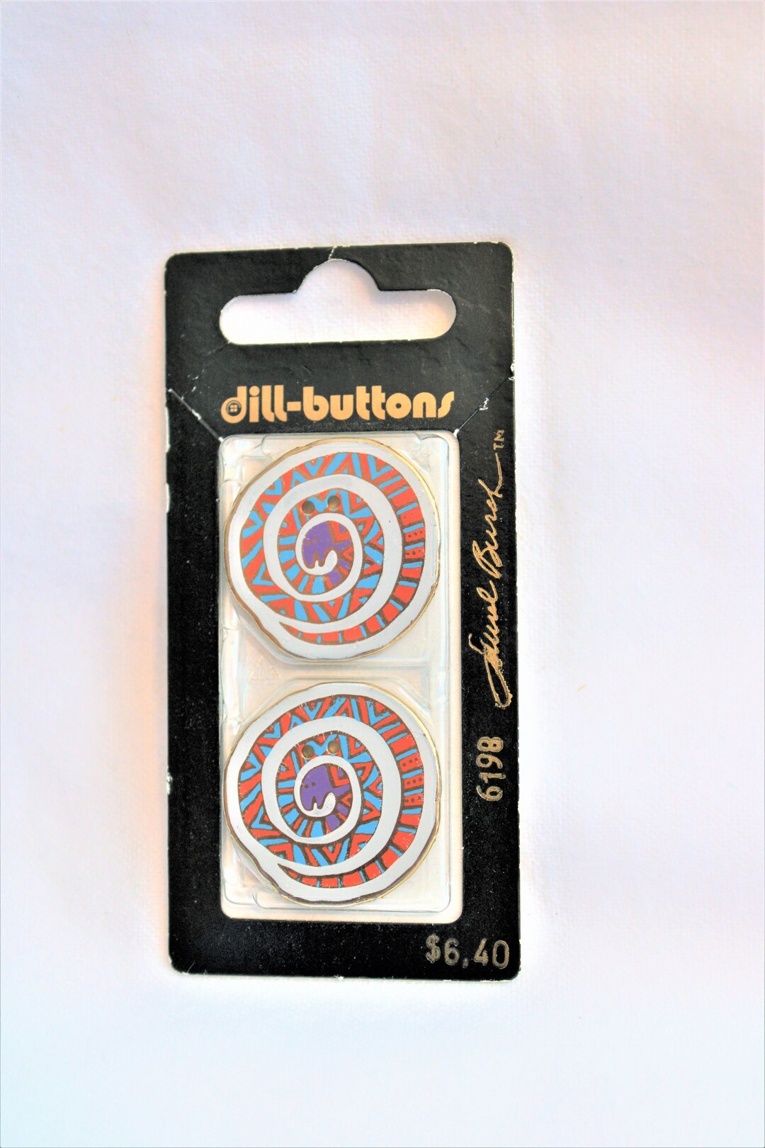LAUREL BURCH BUTTONS Rare Retired Enamel Snake Buttons by Dill original ...