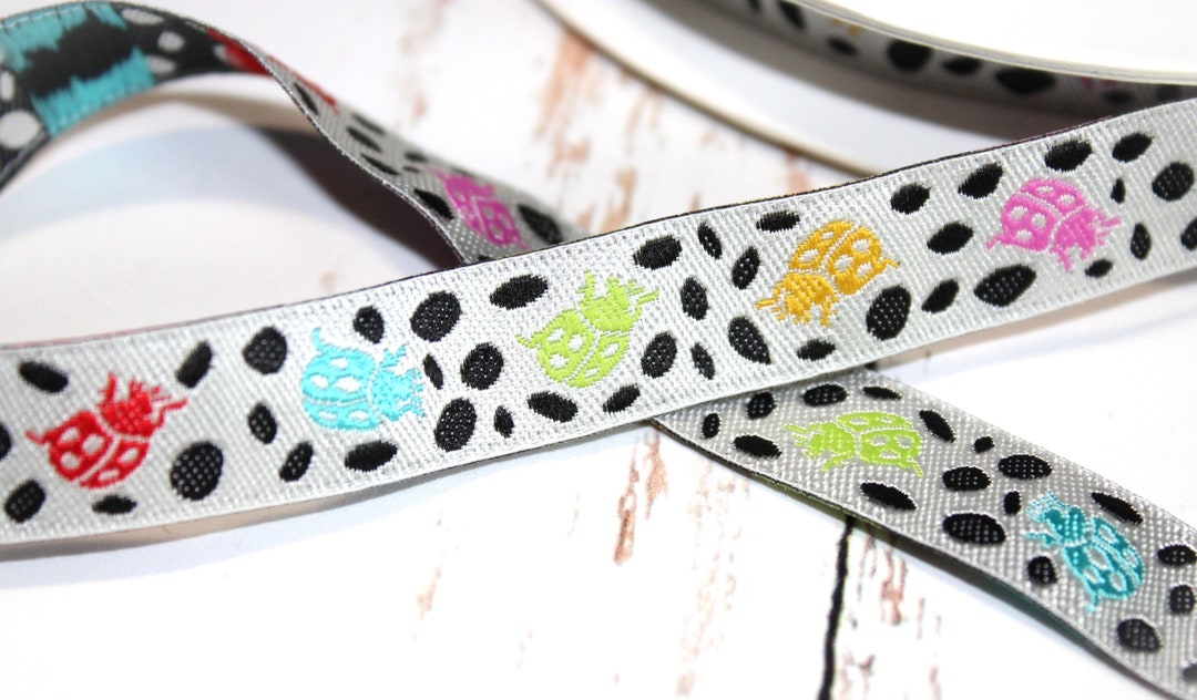 Tula Pink Vintage Collection Ribbon Spots on Spots Mango 1/2" - BTY - Etsy