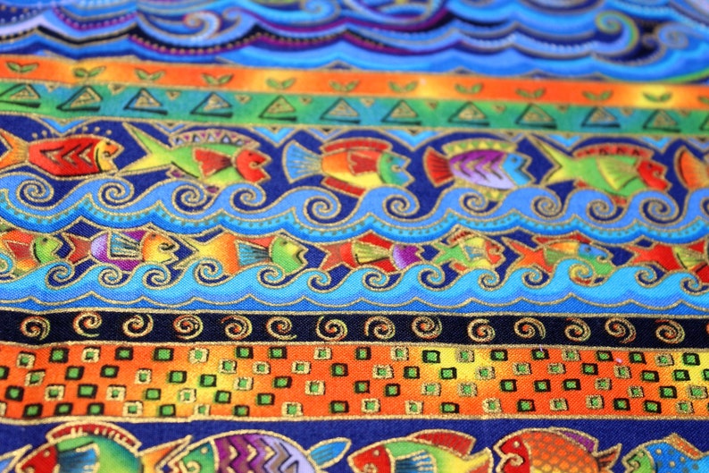 Laurel Burch SEA SPIRITS Mermaid Stripe BTHY - Etsy