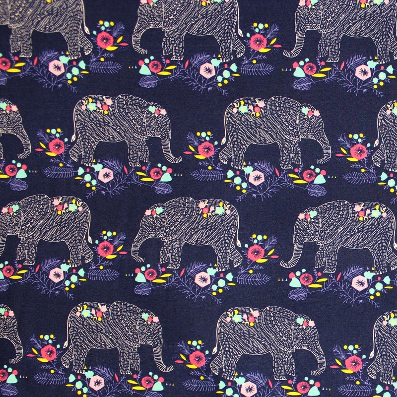 Baby Elephant Fabric - Etsy