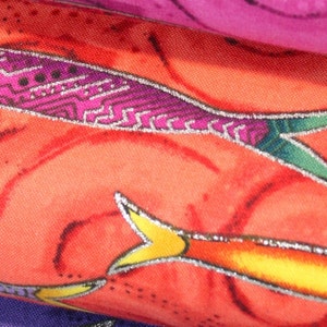 Laurel Burch SEA GODDESS Large Fish Fabric Coral Orange - BTHY - Etsy