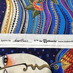 Laurel Burch SEA SPIRITS Mermaid Fabric Panel - 23"x 44" - Etsy