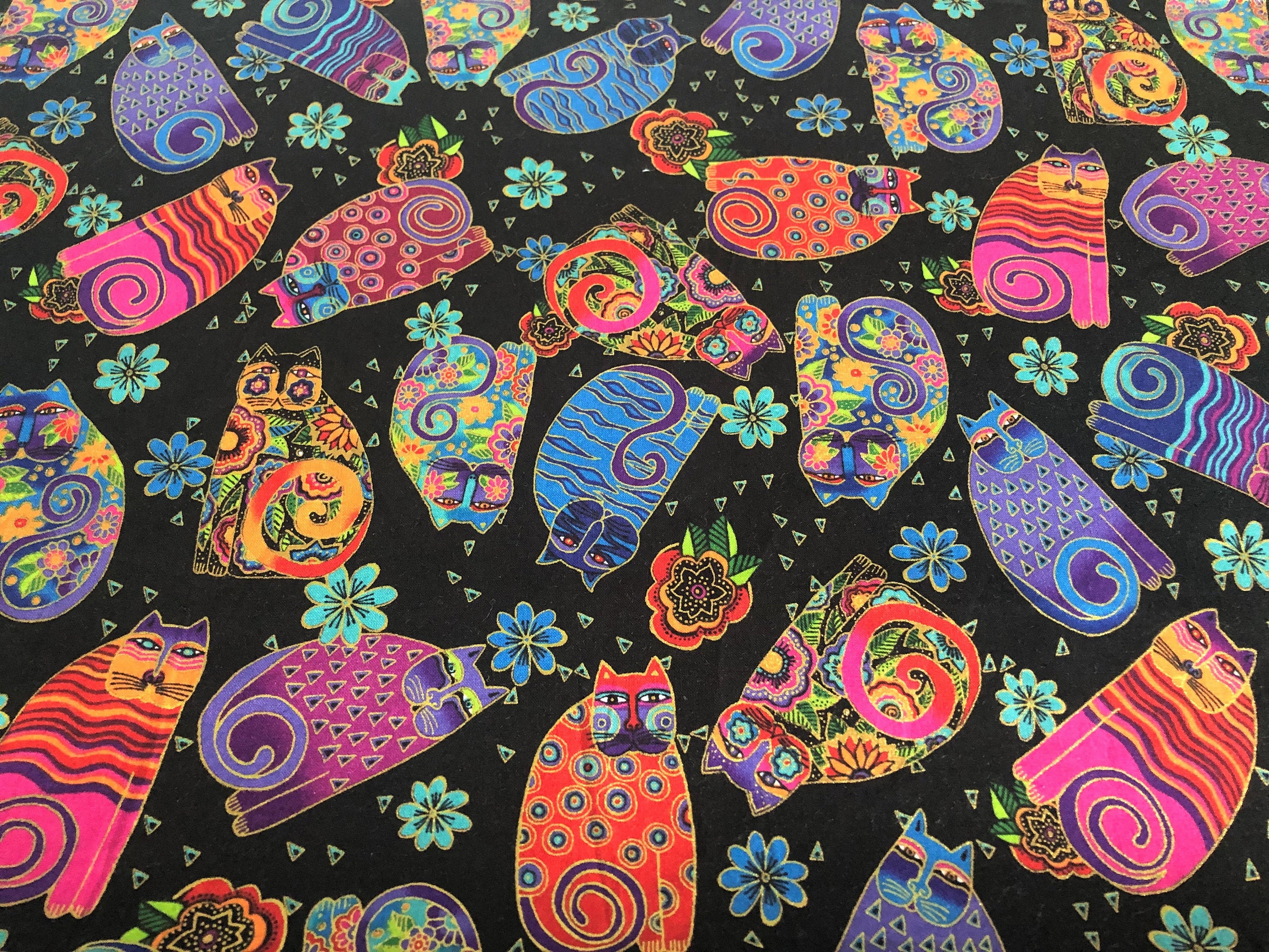 Laurel Burch Fabric for sale | Only 3 left at -70%