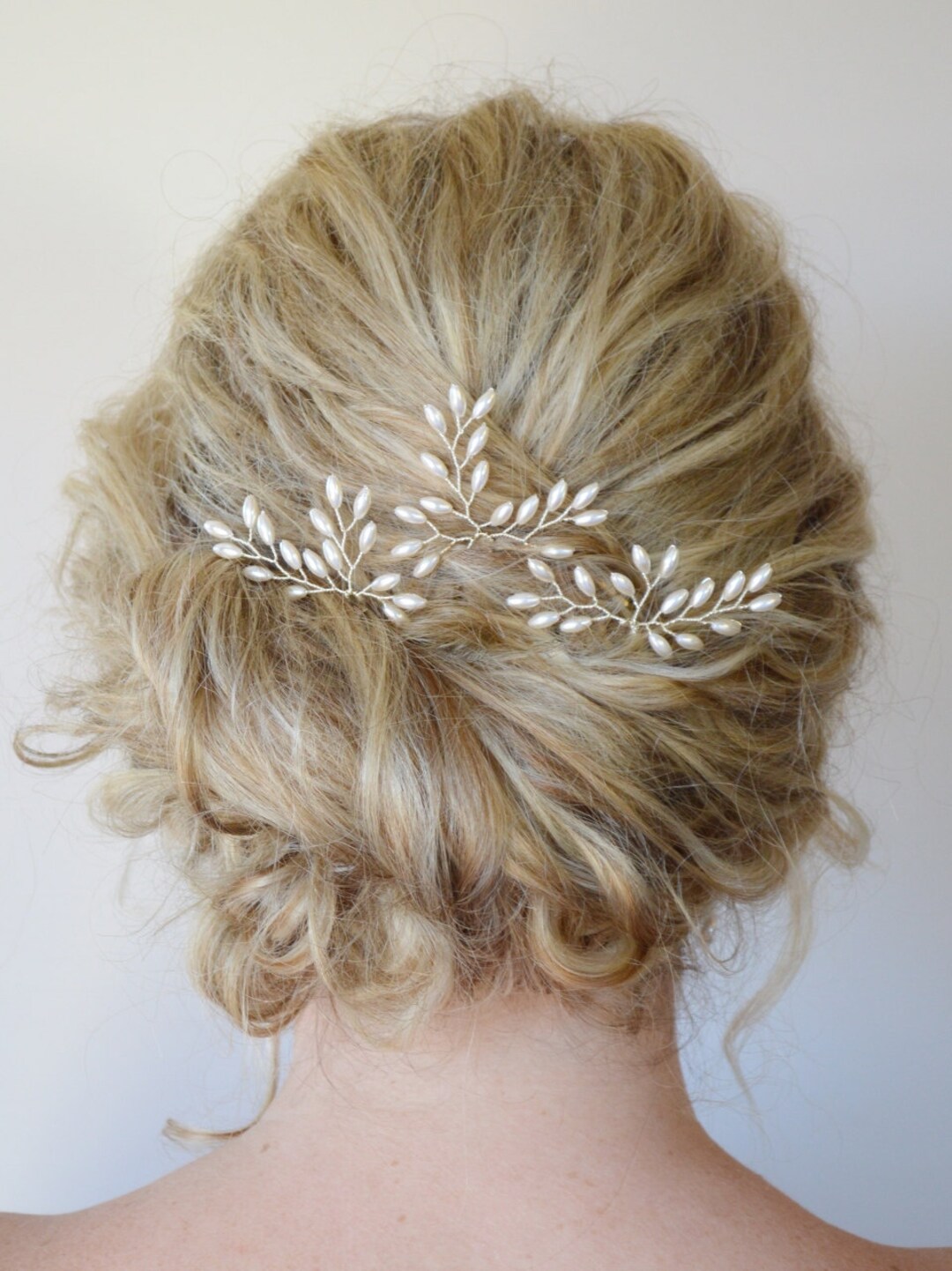 Wedding Hair Accessoriesbridal Hair Pinsrice Pearl Wedding - Etsy UK