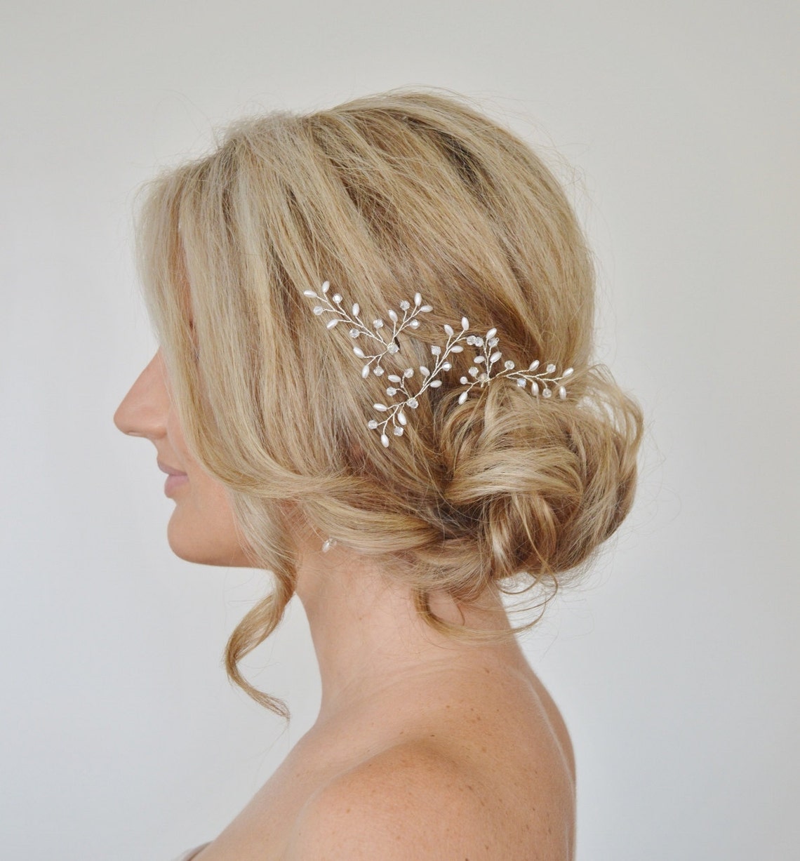 Wedding Hair Pins Bridal Hair Pins Swarovski Crystal Hair - Etsy