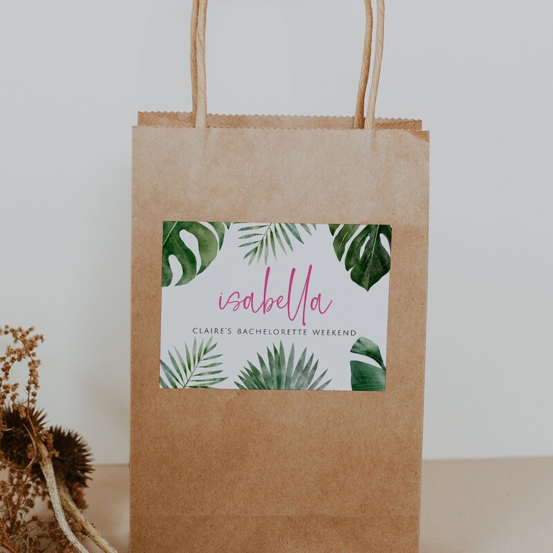 Tropical Name Tag - Etsy