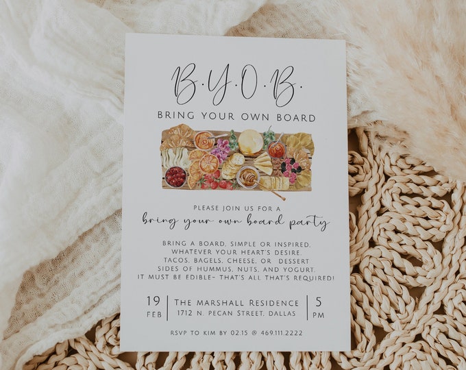 Charcuterie Board Party Invitation, Birthday Party, Holiday Party ...