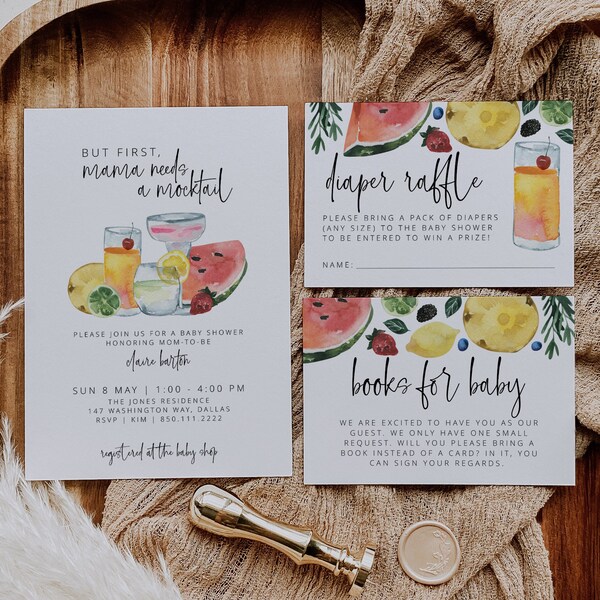 Mocktail Invitations - Etsy