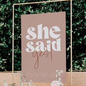 ARABELLA Retro Bridal Shower Sign Template Bridal Shower - Etsy