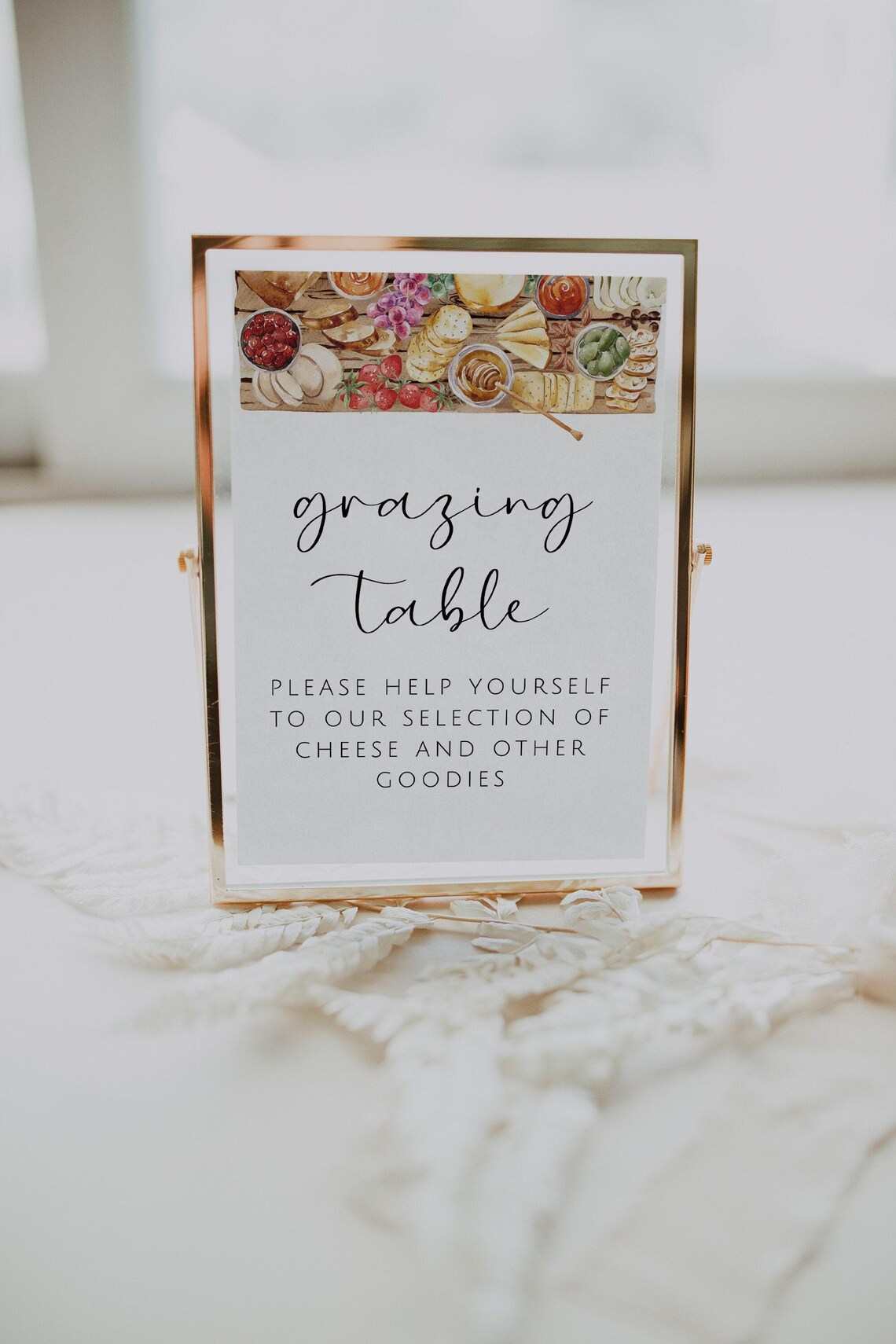 Grazing Table Sign Template, Charcuterie Baby Shower Decor, Editable ...