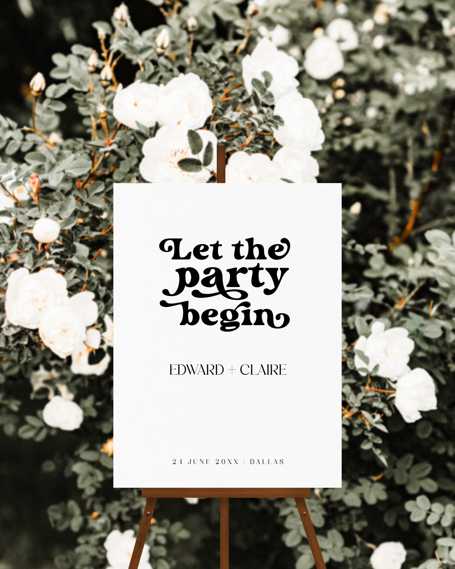 DONNA Retro Welcome Sign Template 70s Wedding Decor Welcome - Etsy