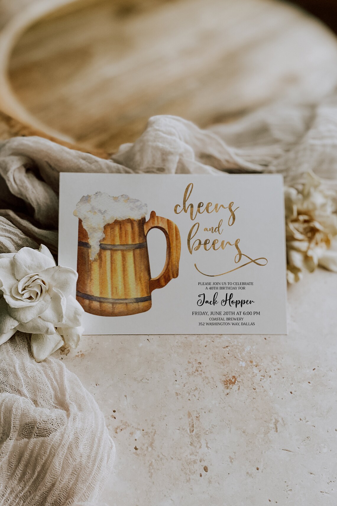 Beer Birthday Invitation Template Brewery Birthday - Etsy