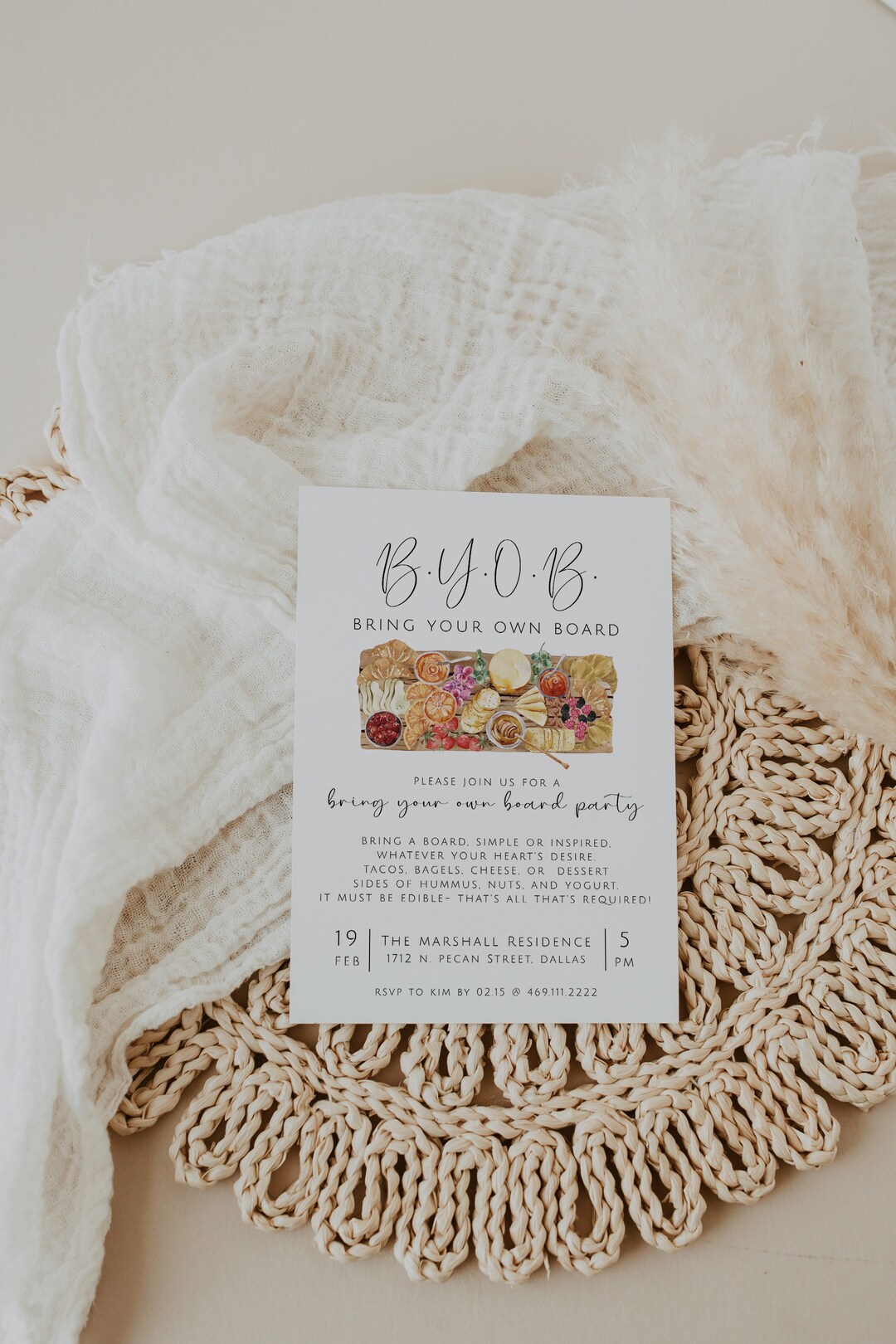 Bring Your Own Board Party Invitation Template, Charcuterie Board ... Bring Your Own Board Party Invitation Template, Charcuterie Board ...