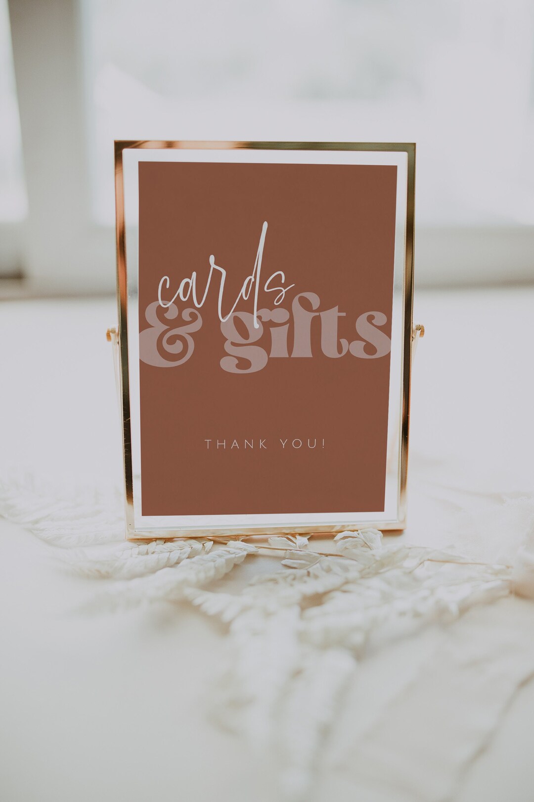 ARABELLA Retro Cards and Gifts Sign Template Dusty Rose - Etsy