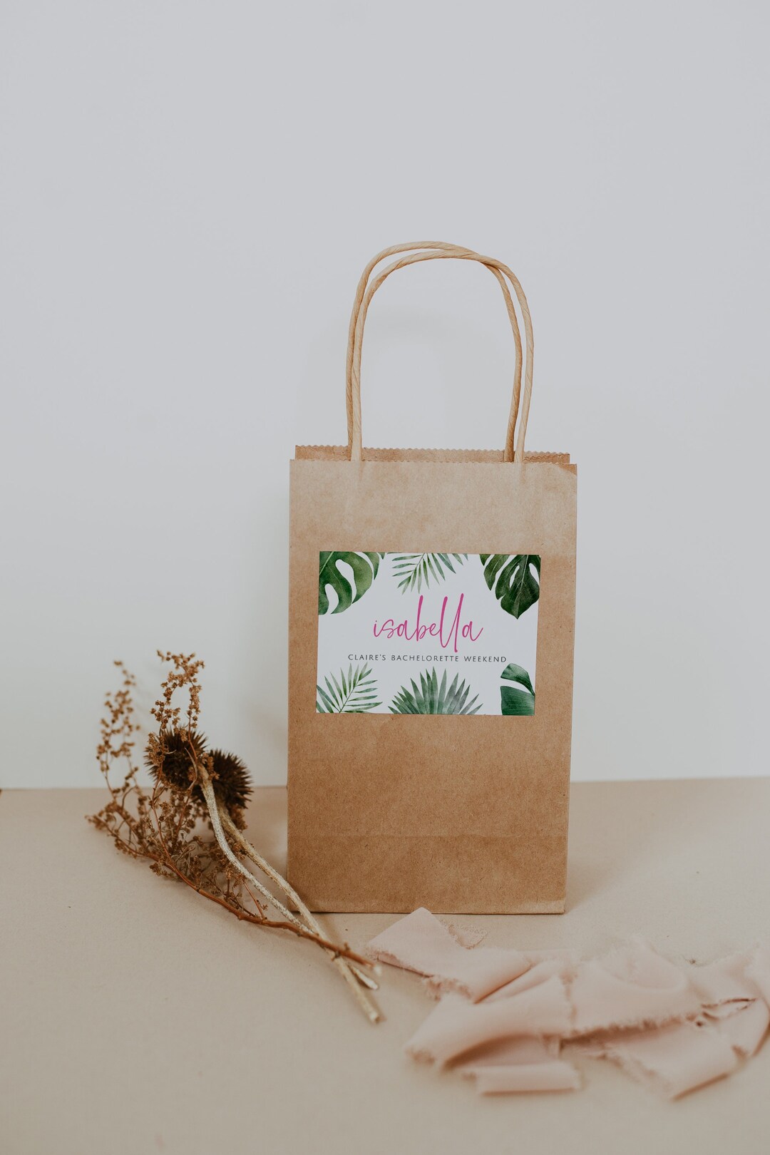 ALANI Tropical Sticker Template, Hawaiian Bachelorette Party ...