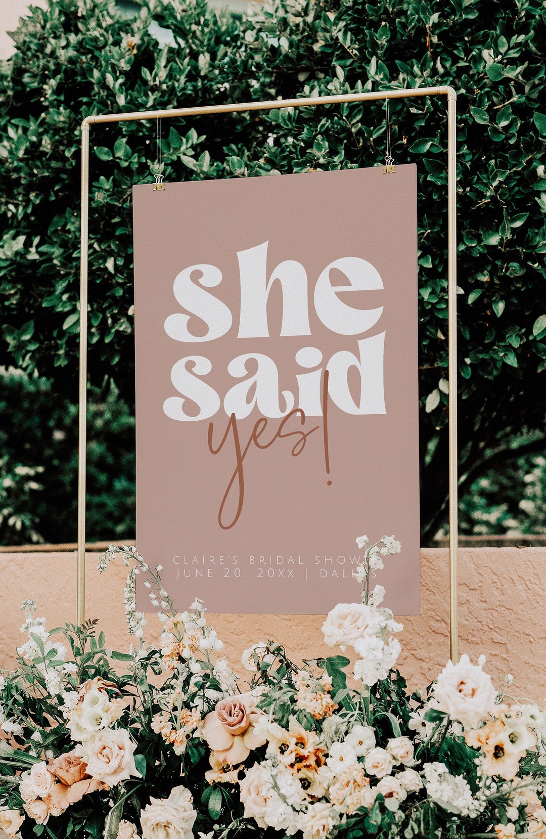 ARABELLA Retro Bridal Shower Sign Template Bridal Shower - Etsy