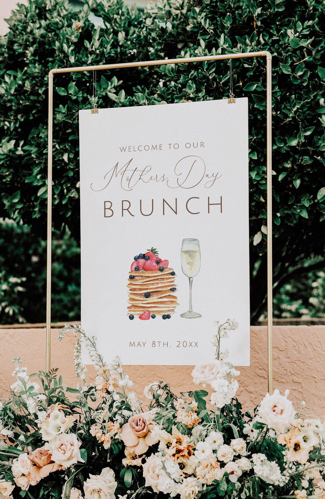Mother's Day Welcome Sign Template, Mother's Day Brunch, Breakfast With ...