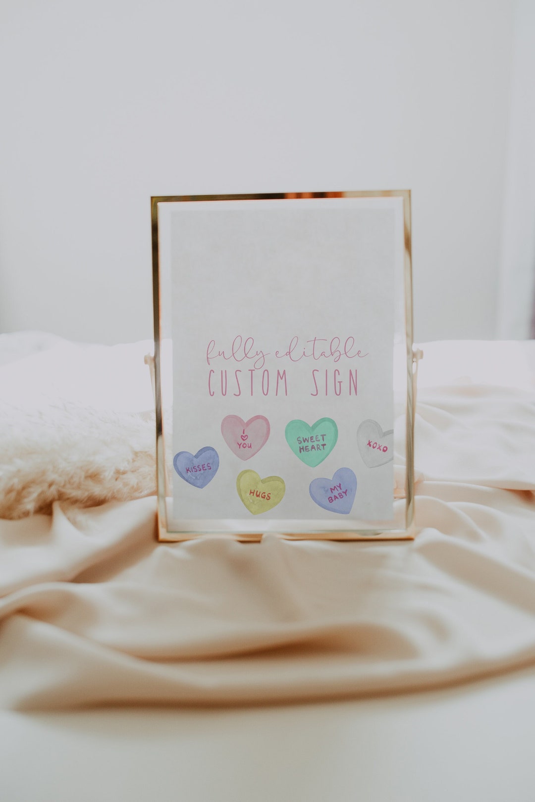 Sweetheart Custom Sign Template, Valentine's Day Baby Shower, February ...