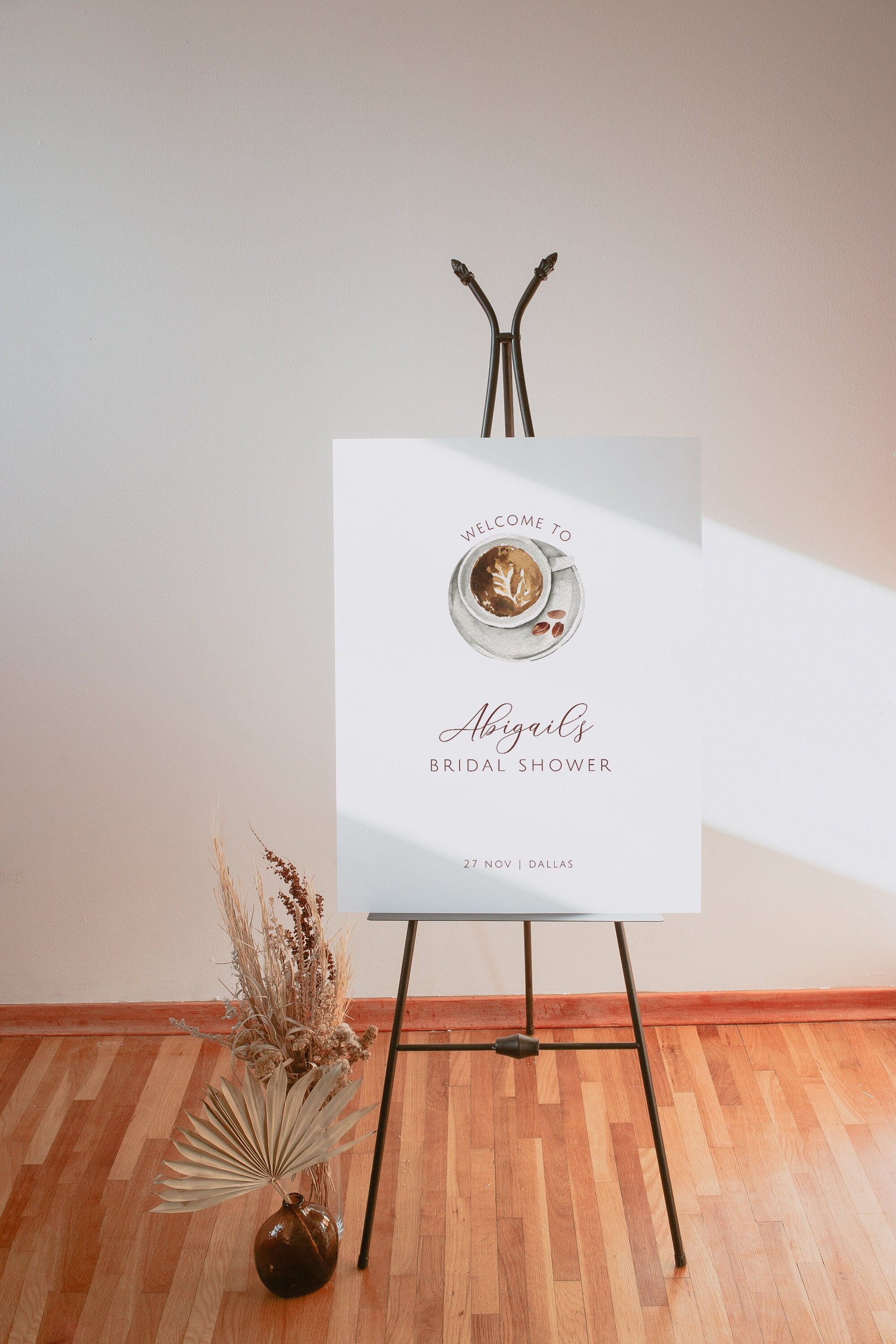 Love is Brewing Welcome Sign Template Coffee Bridal Shower - Etsy