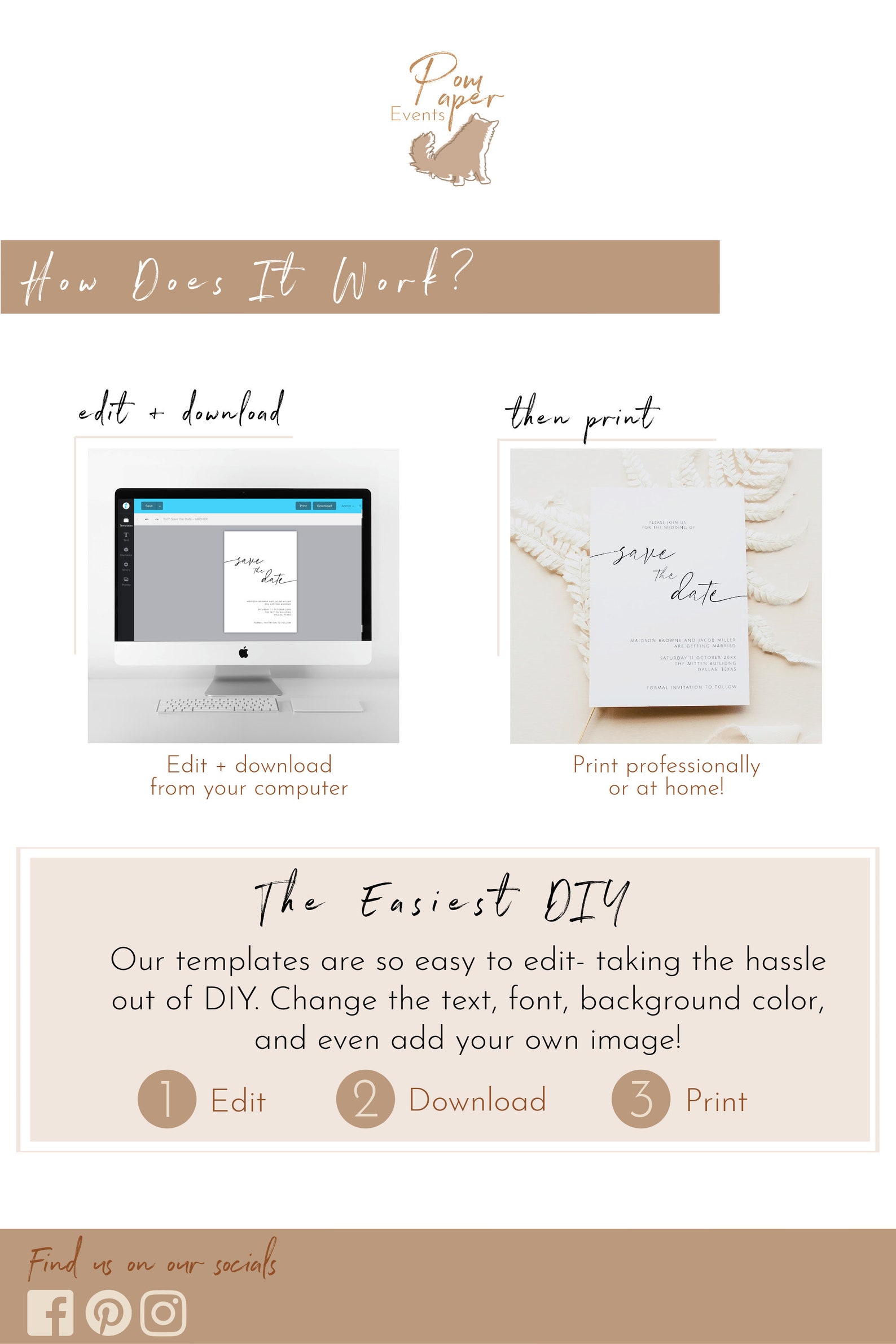 Secret Garden Wedding Invitation Suite Template, Floral Wedding ...