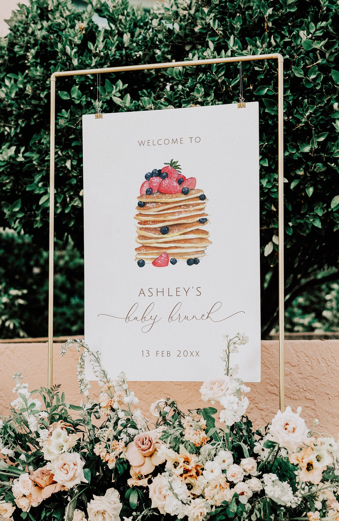 Baby Brunch Welcome Sign Template, Baby Shower Brunch Welcome Sign ...