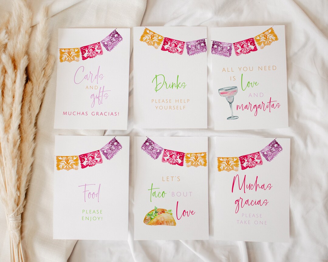 Printable Fiesta Signs, Final Fiesta Bachelorette, First Fiesta ...