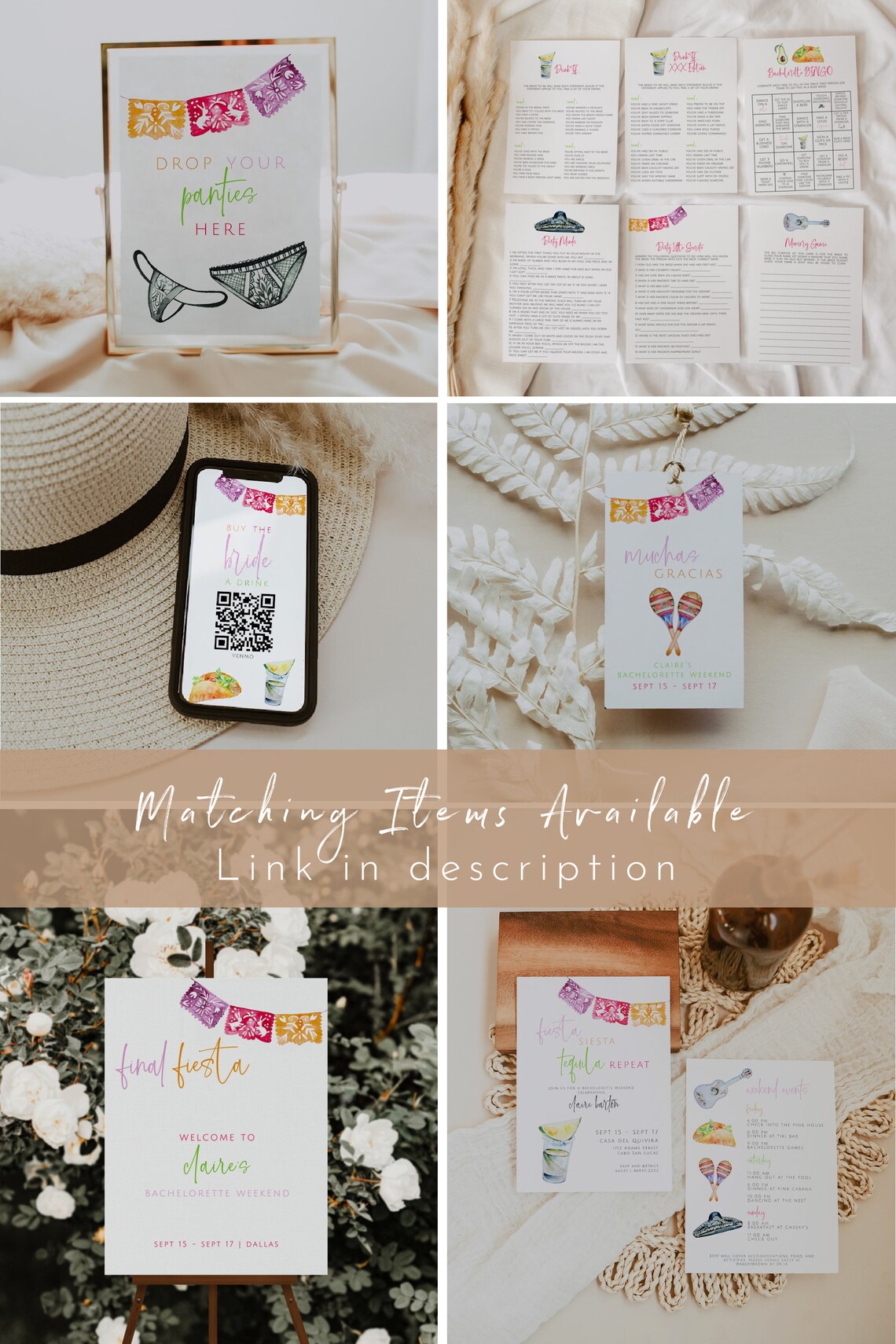 Final Fiesta Welcome Sign Template Mexico Bachelorette Party | Etsy