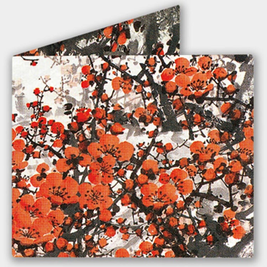 Iwallet Plum Blossom, Tyvek Wallet, Paper Wallet Tyvek Billfold Wallet ...