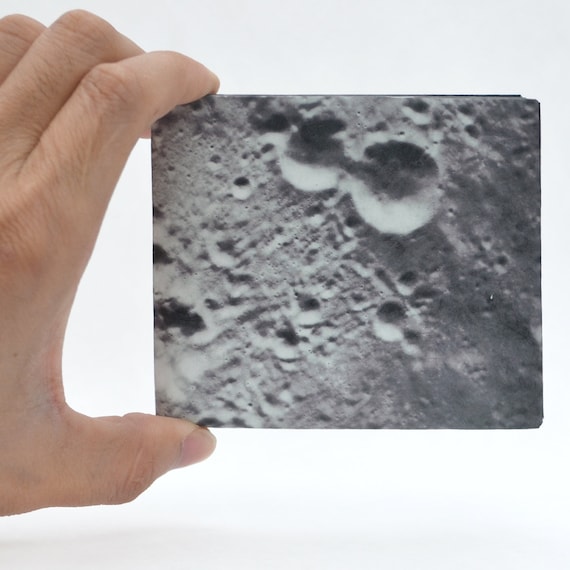 Moon Surface Tyvek Wallet Customized Wallet Electronics | Etsy