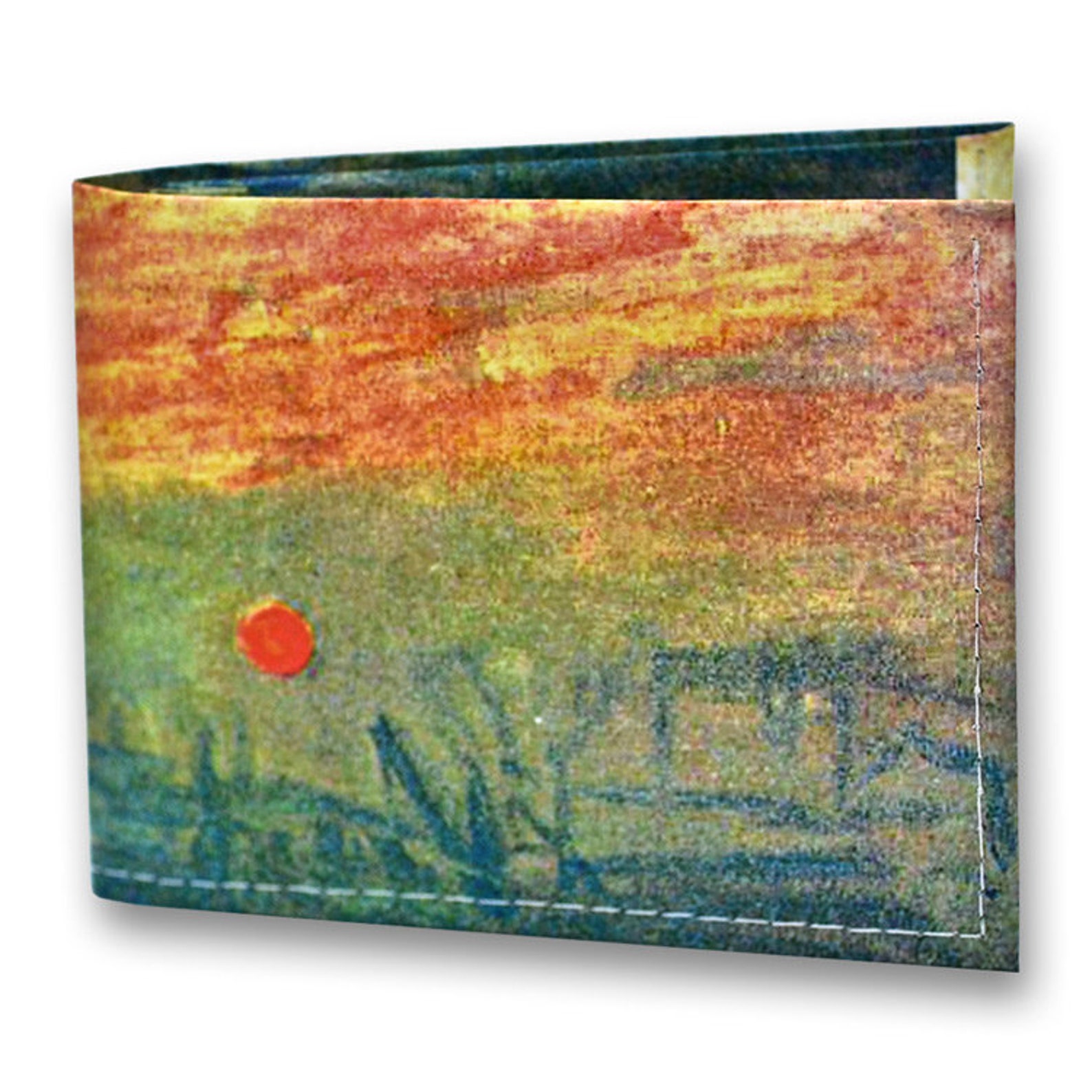 Monet Sunrise Tyvek Wallet Paper Wallet 100% Handmade by Etstudio - Etsy
