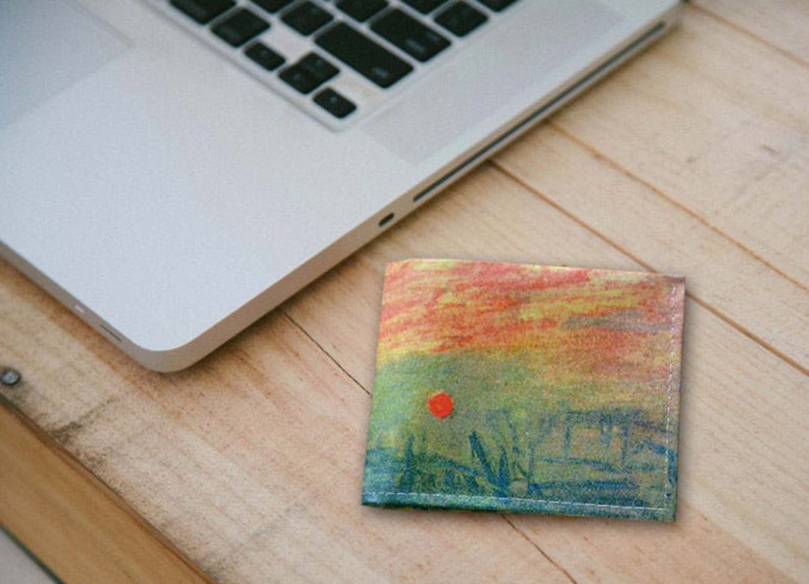 Monet Sunrise Tyvek Wallet Paper Wallet 100% Handmade by Etstudio - Etsy