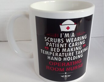 Operating Room Nurse Gift Operating Room Nurse Mug Operating Room Nurse ...